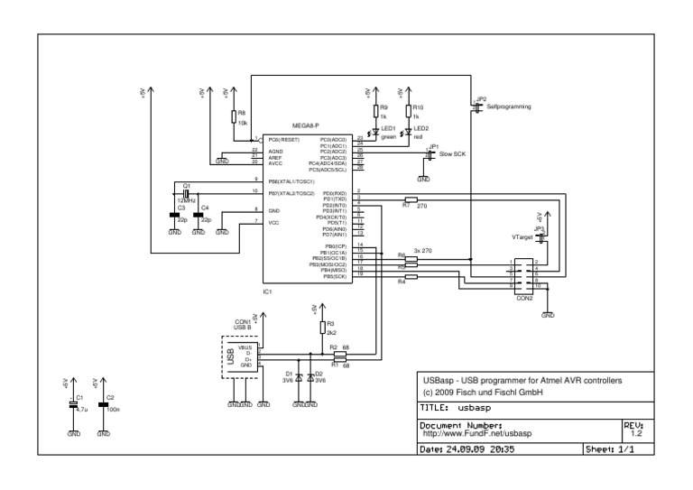 Usbasp Schematic | PDF