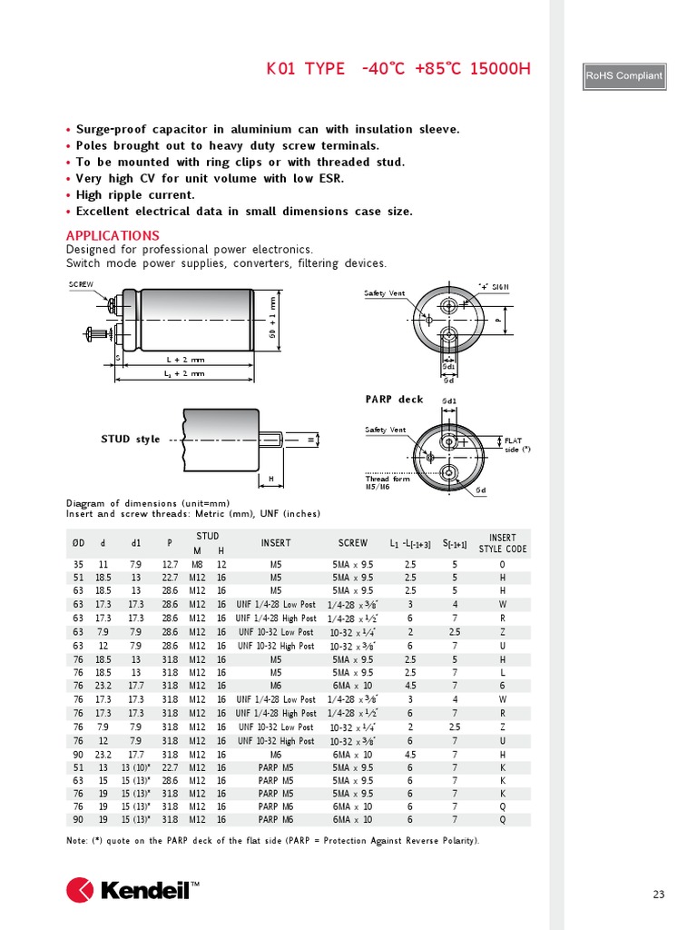 K01 Type | PDF | Capacitor | Alternating Current