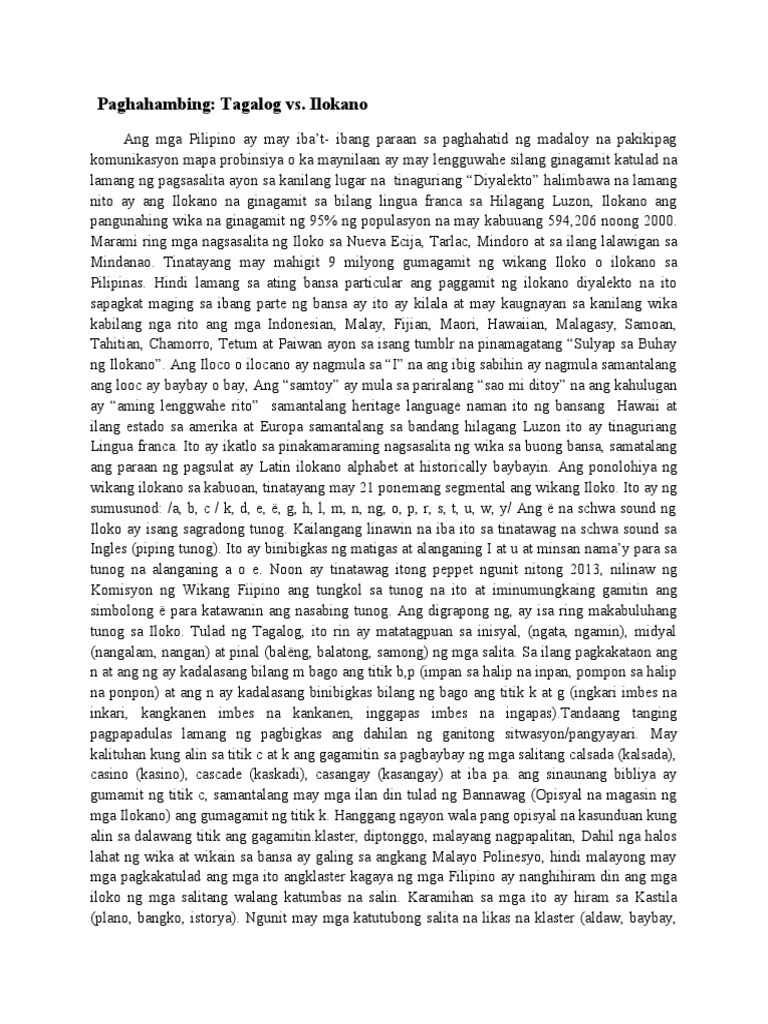 Paghahambing | PDF