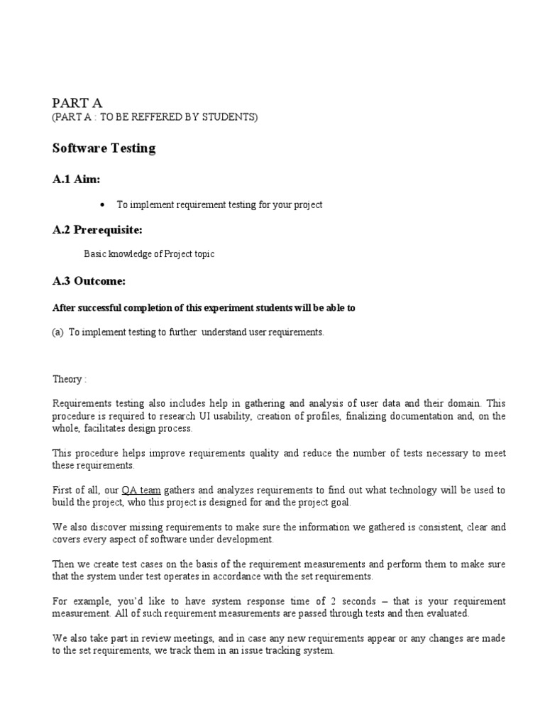 Requirement Testing | Download Free PDF | Usability | Systems Science