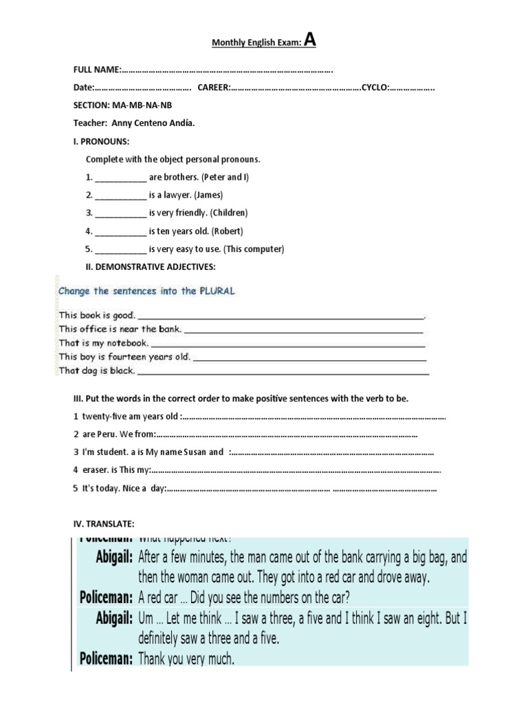 Exam Z | PDF | Cognitive Science | Linguistic Typology