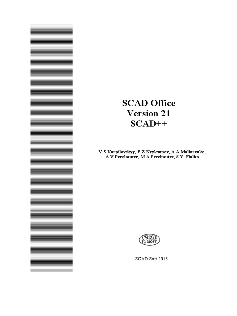 SCAD Manual 2018 | PDF | Truss | Bending