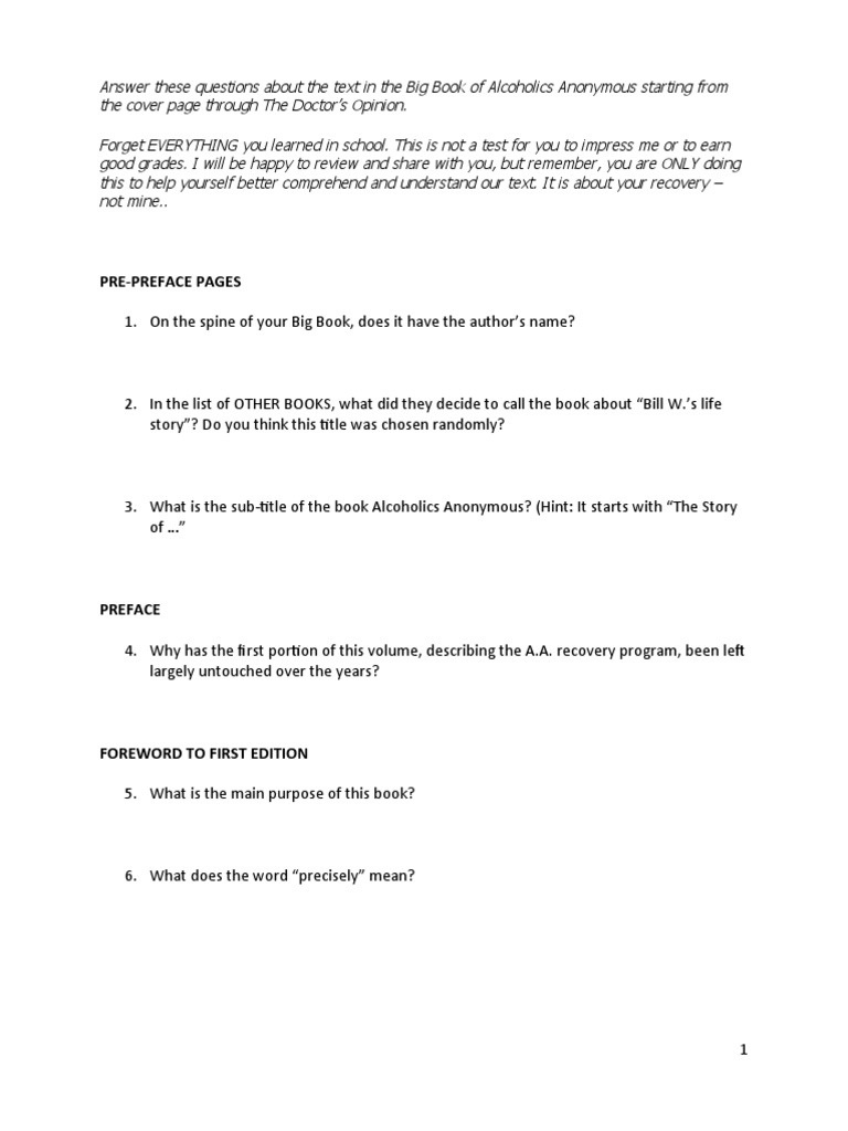 Key Insights and Understanding from the Preface and Doctor's Opinion in ...