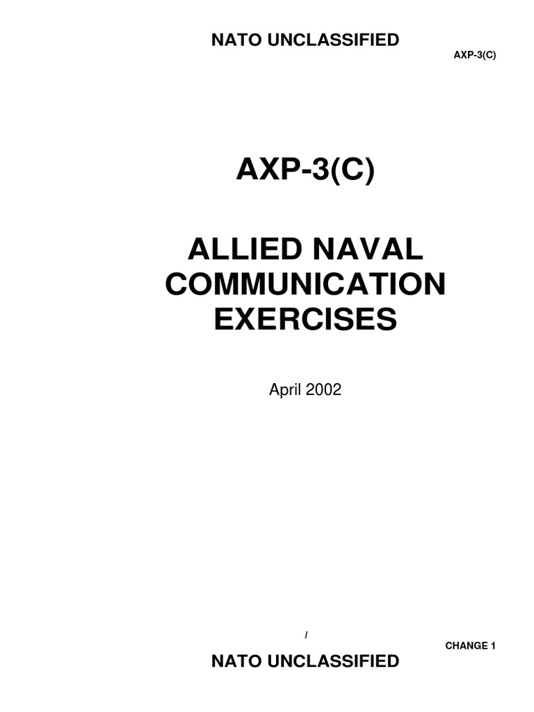 Axp 3 (C) Allied Naval Communication Exercise | PDF | Radio | Transmitter