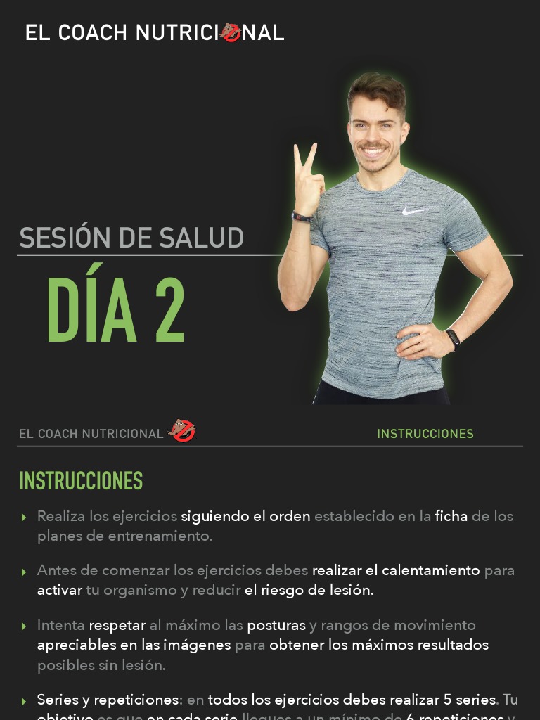 El Coach Nutrici Onal: Sesión de Salud | PDF | Tobillo | Rodilla