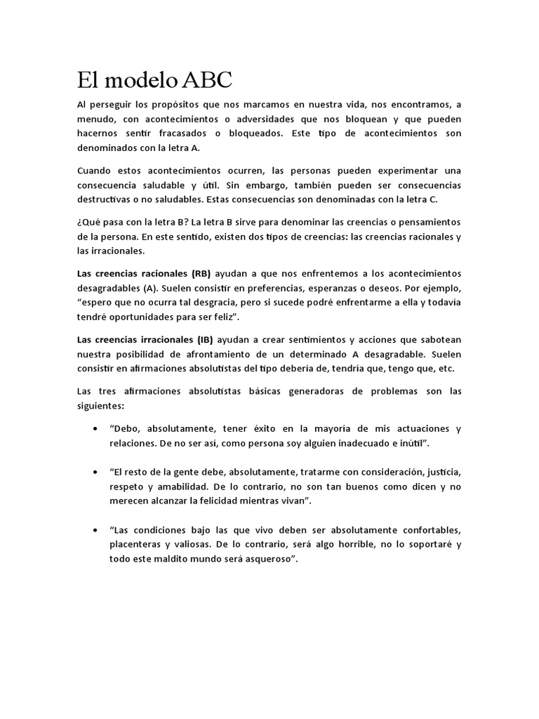 El Modelo ABC | PDF
