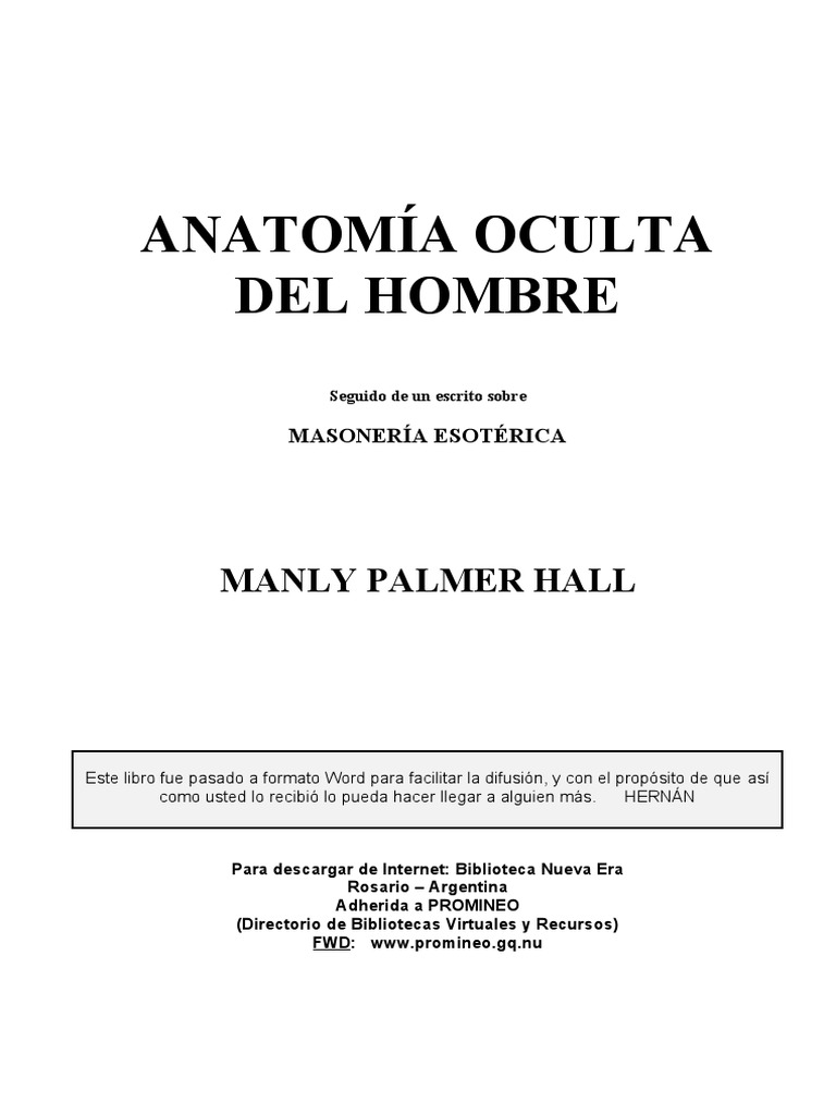 Anatomia Oculta (Y Un Escrito Masonico) by Hall, Manly | PDF | Cerebro ...