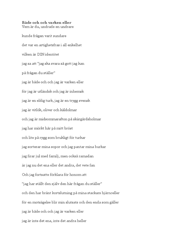 Dikt | PDF