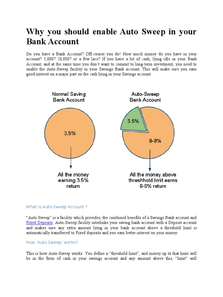 A Comprehensive Guide to Auto-Sweep Bank Accounts: How They Work ...