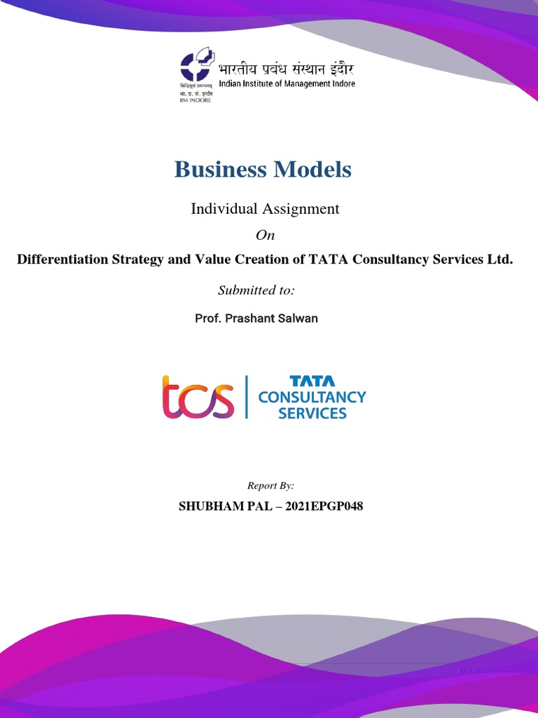 Business Models: Individual Assignment | PDF | Consultant | Innovation