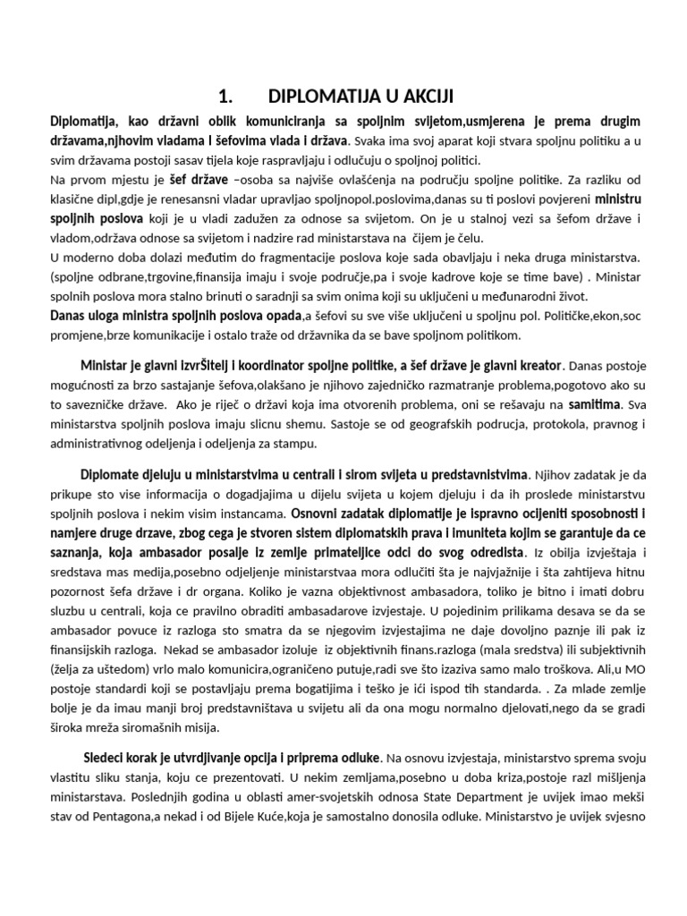 Diplomatija U Akciji | PDF
