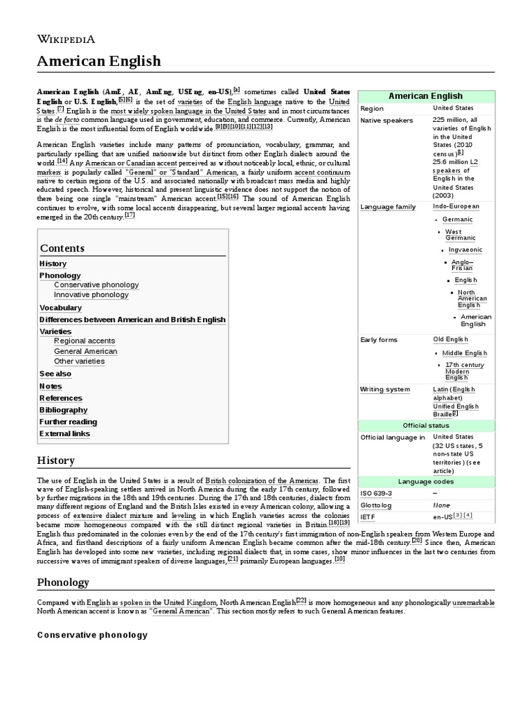 American English: American English (Ame, Ae, Ameng, Useng, En-Us ...