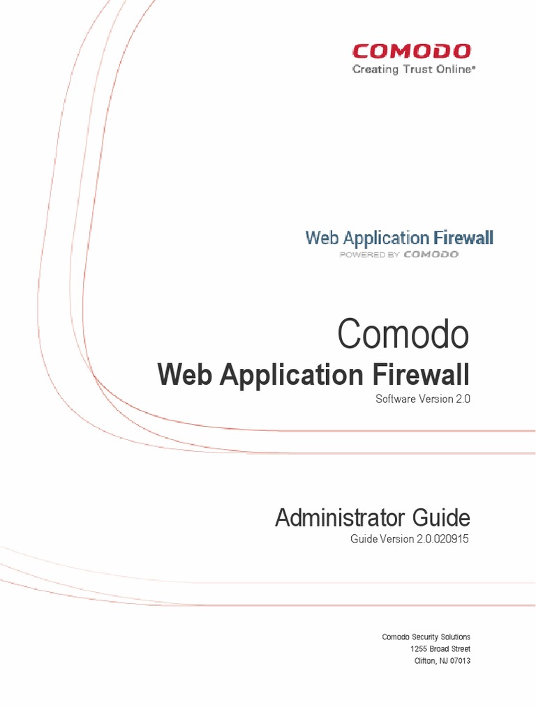 Web Application Firewall: Comodo | PDF | World Wide Web | Internet & Web