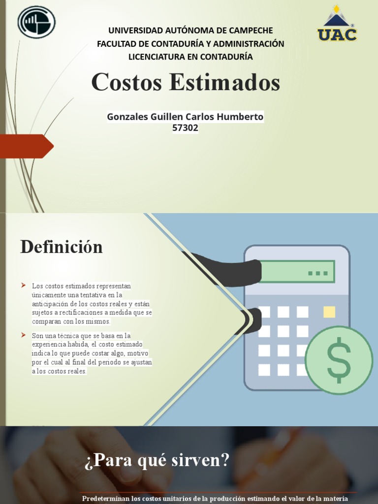 Costos Estimados - GGCH | PDF | Costo | Business