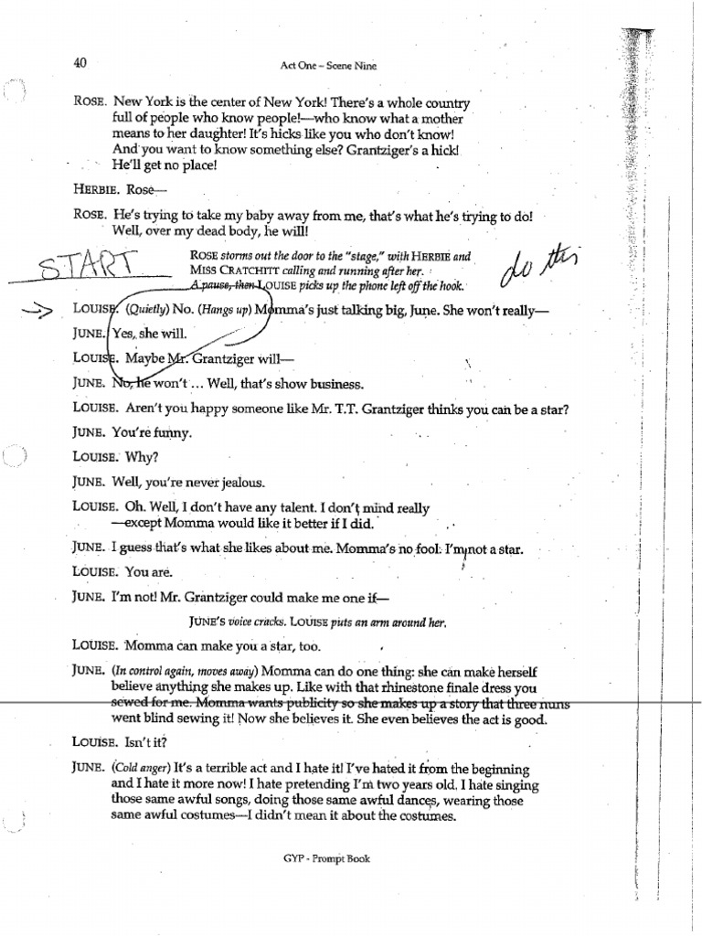 Gypsy Scene Louise & June | PDF