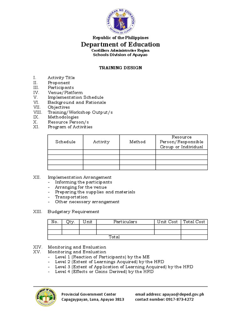 Department of Education: Republic of The Philippines | PDF | Business