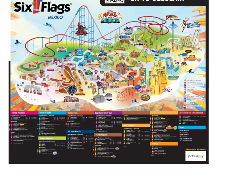 Mapa de Six Flags | PDF