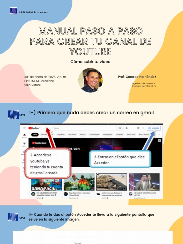 Manual Paso A Paso para Crear Tu Canal de Youtube | PDF