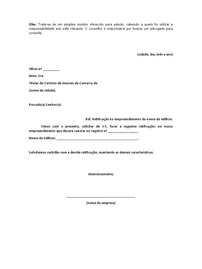 Modelo de Ofício | PDF