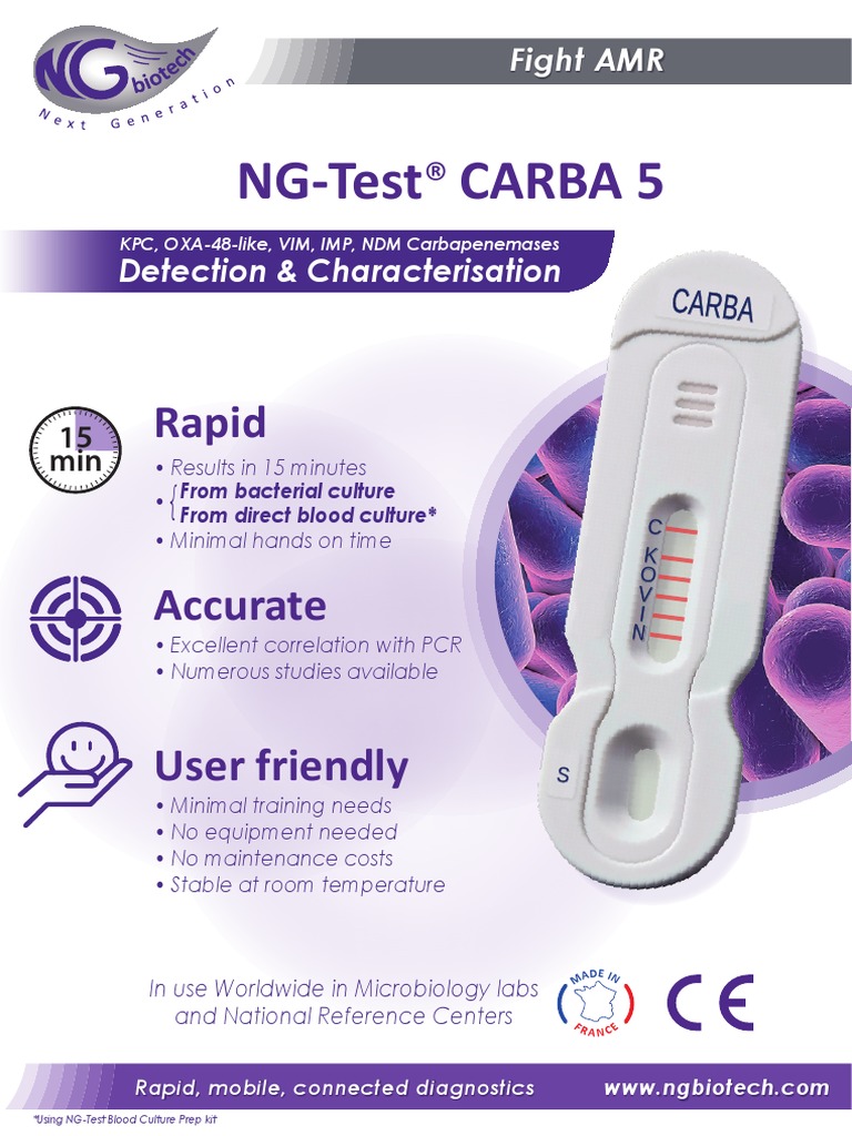 NG-Test Carba 5: Rapid Accurate | PDF | Beta Lactamase | Whole Genome ...