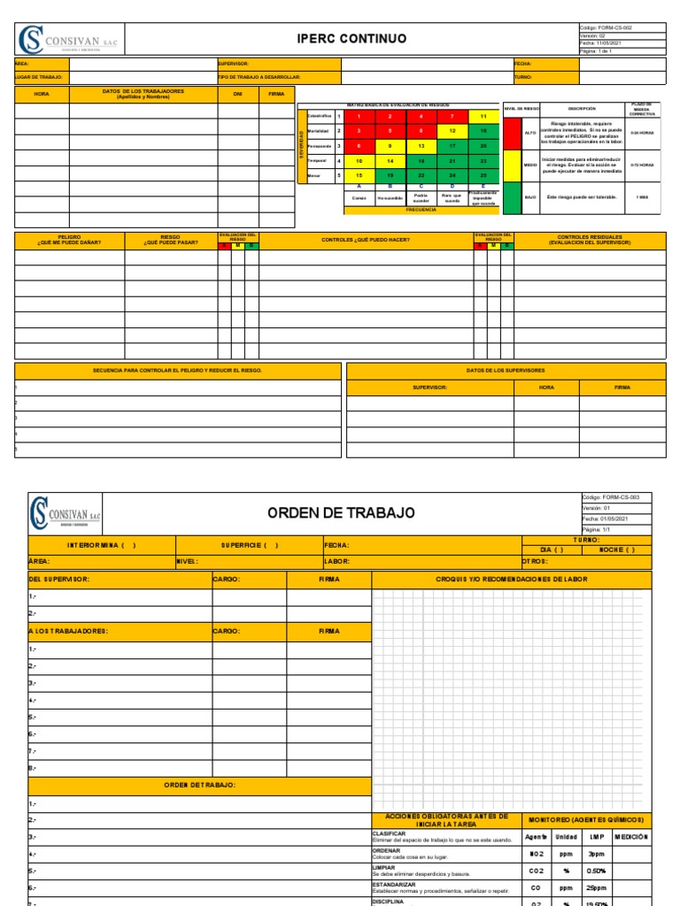 Formato IPERC Continuo | PDF