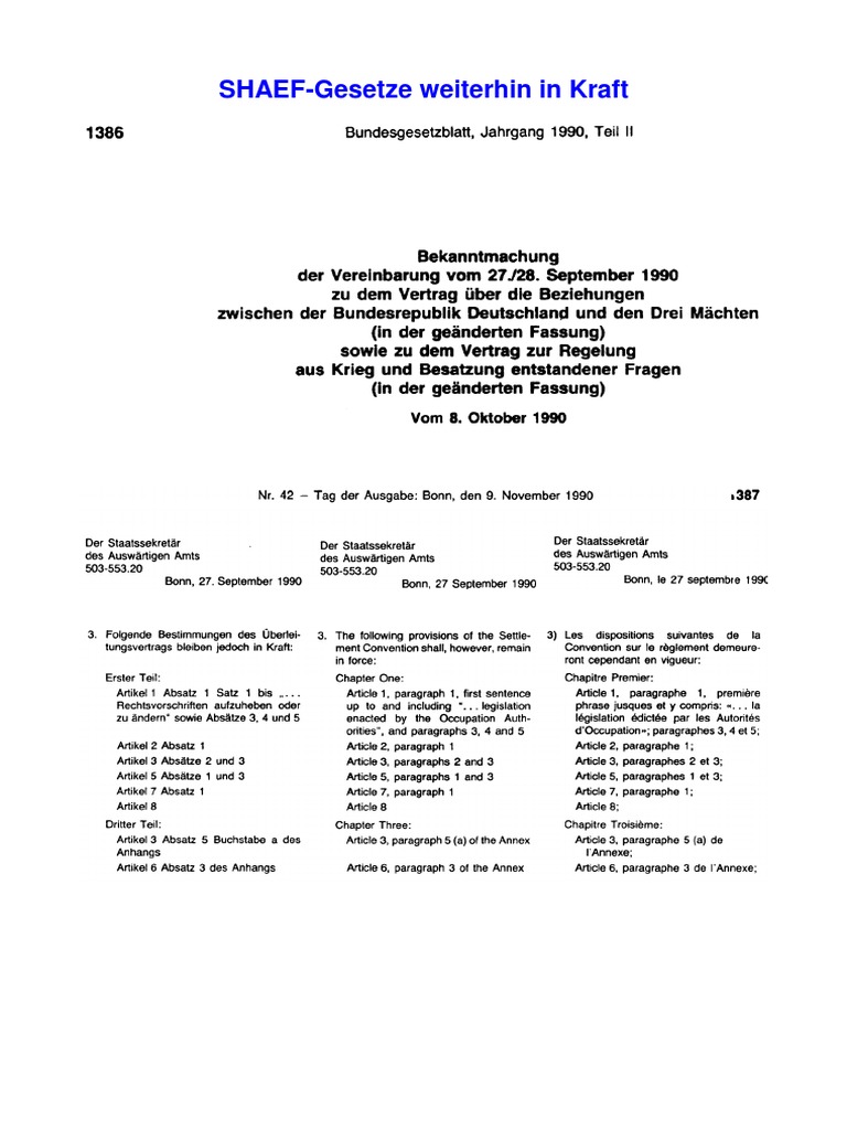 SHAEF-Gesetze Weiterhin in Kraft | PDF