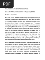 Financial Assistance Application Tagalog | PDF