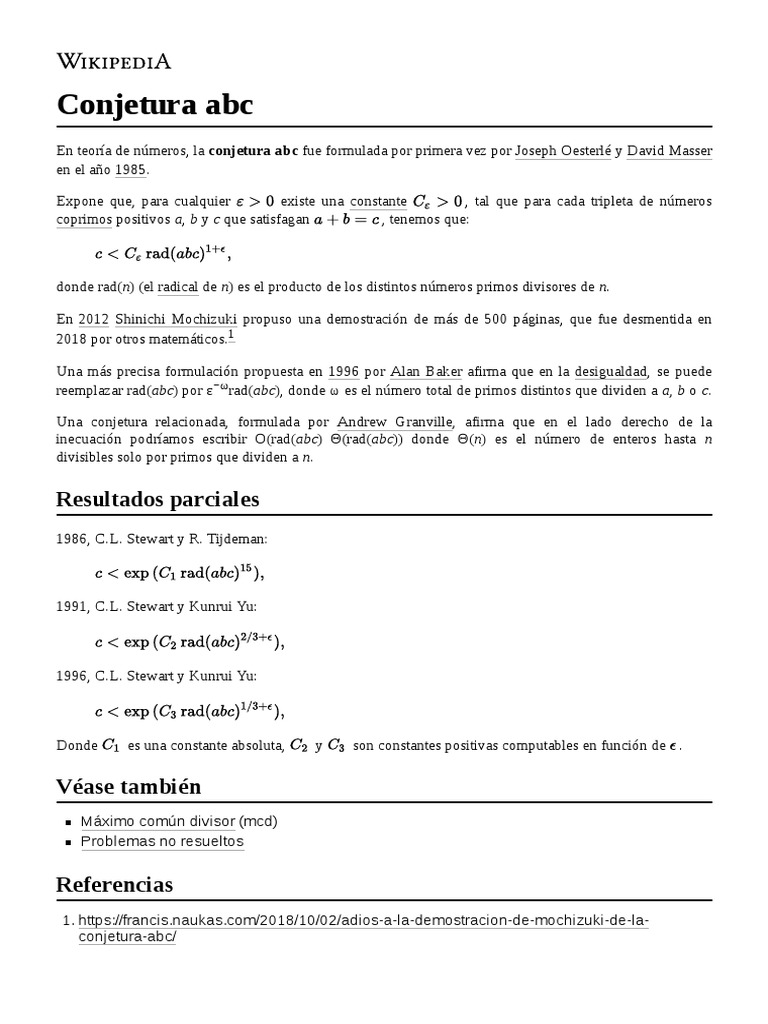 Conjetura Abc | PDF