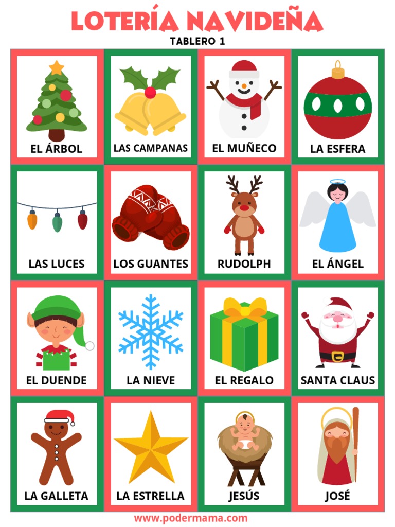 Lotería de Navidad | PDF | Cocina, comidas y vino