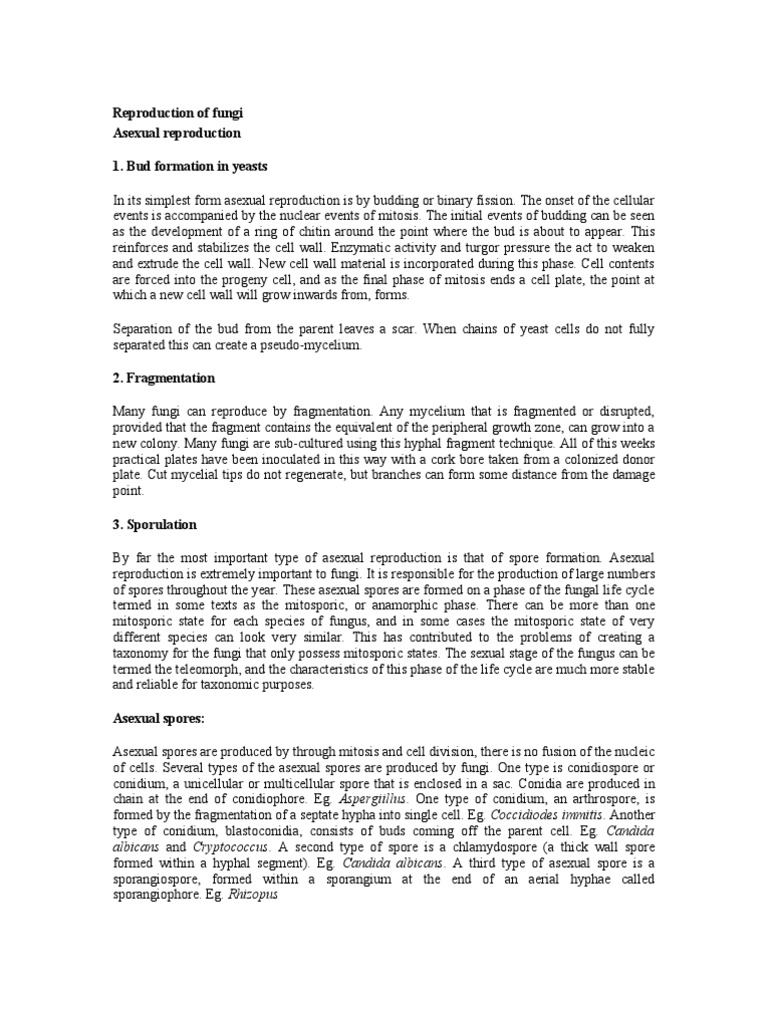 F9fe3module 1 (Fungi 3a) | PDF | Fungus | Reproduction