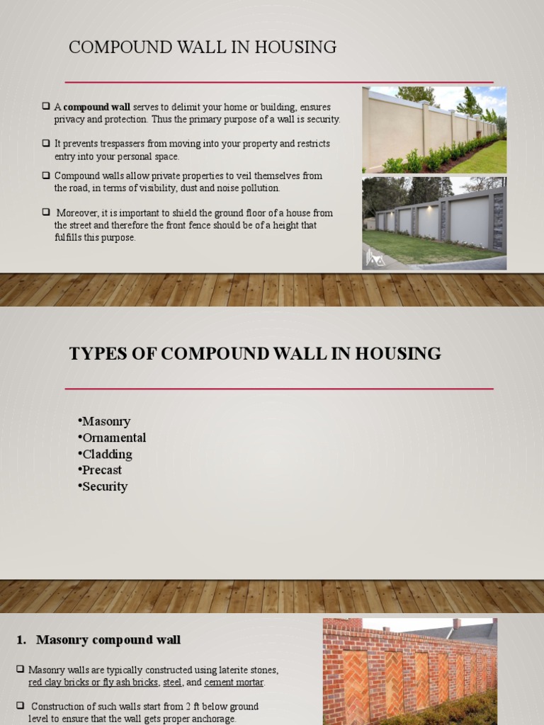 Compound Wall in Housing | PDF