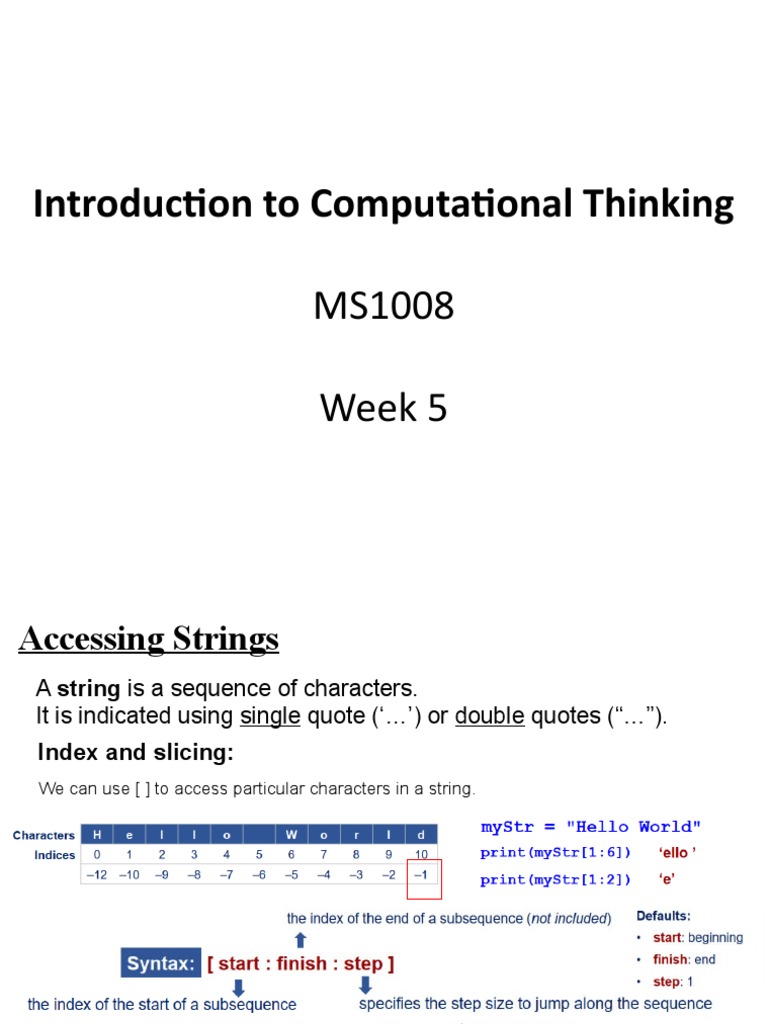 Ms1008 Tutorial 5 Pdf String Computer Science Function Mathematics