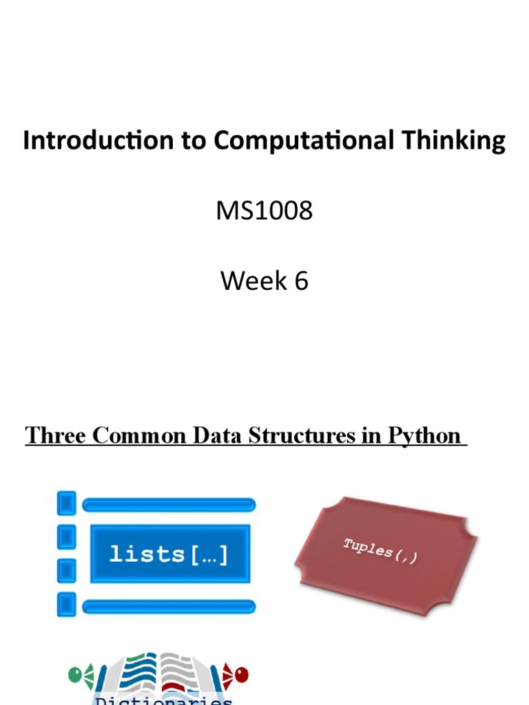 MS1008-Tutorial 6 | PDF | Computing | Computer Science