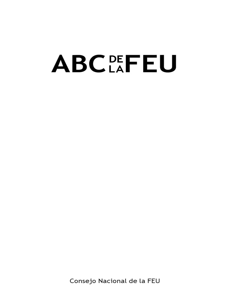 Abc de La Feu | PDF | Cuba | Trabajo Social