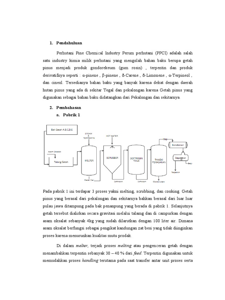 Proses Produksi di PPCI Pemalang | PDF