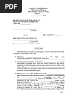 Sample Heggstad Petition For California | PDF | Trust Law | Probate