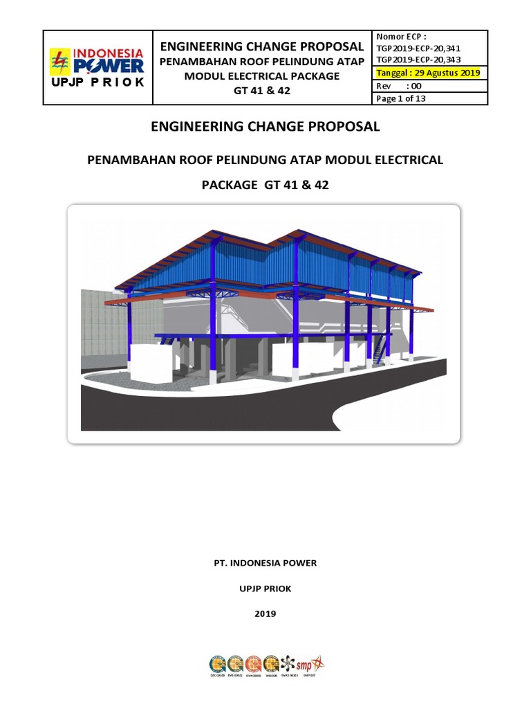 ECP Penambahan Roof Pelindung Atap Modul Electrical Package GT | PDF | Komputer