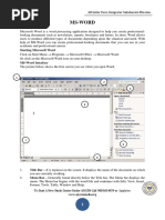 Ms Word 2007 - Notes Tutorial | PDF | Microsoft Word | Paragraph