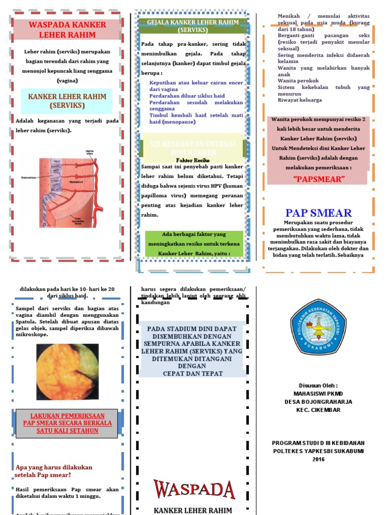 Leaflet Kanker Serviks | PDF