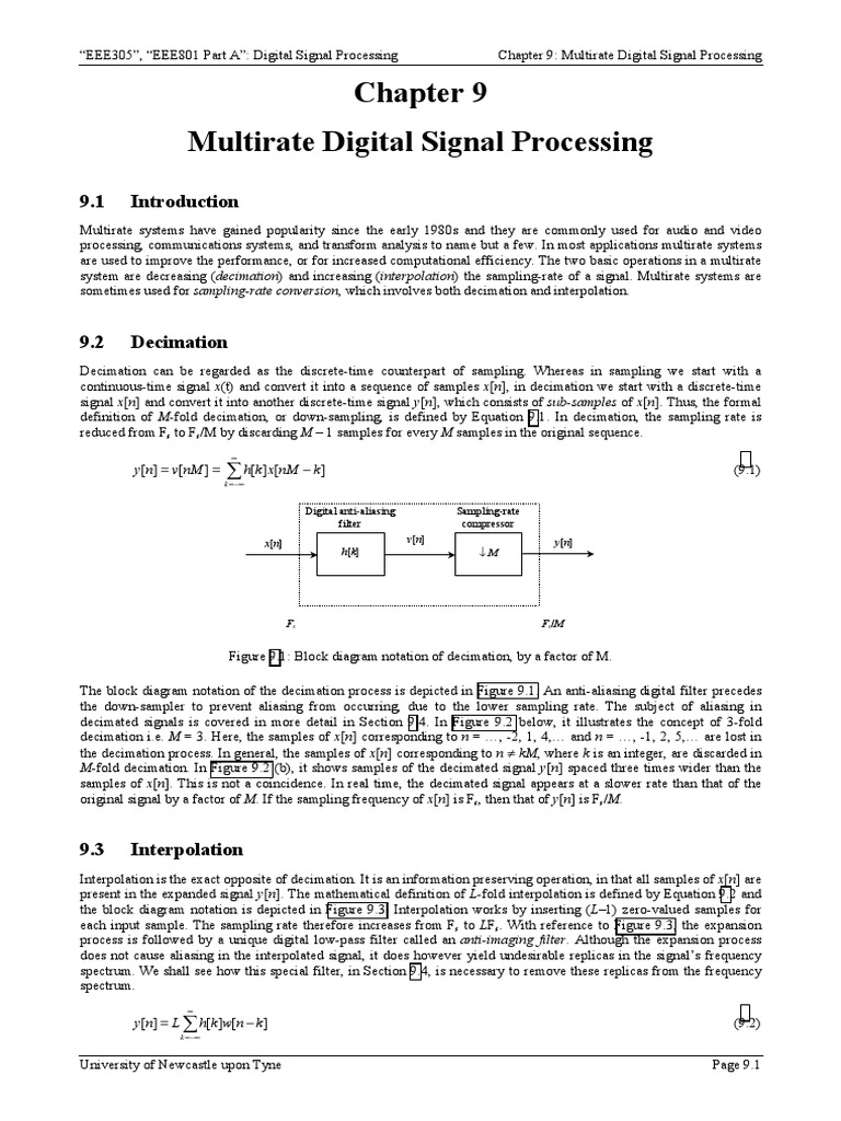 Multiarte Signal Processing 1 | PDF | Sampling (Signal Processing ...