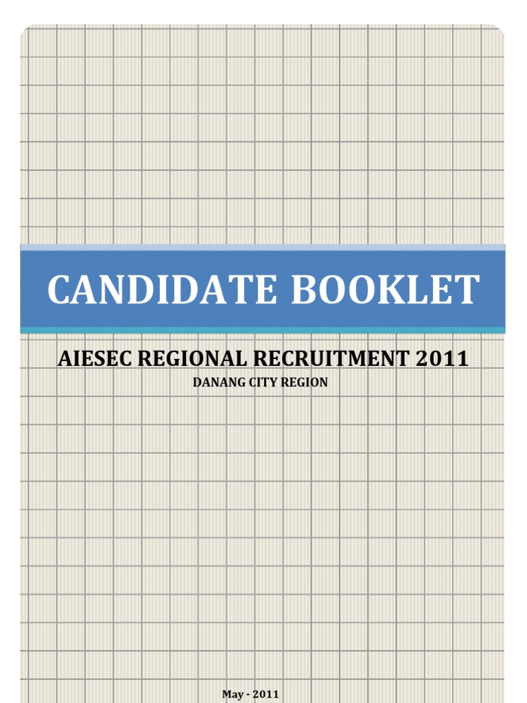 Candidate Booklet | PDF | Competence (Human Resources) | Recruitment