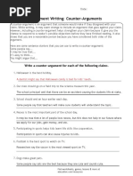 Argumentative Essay Vocabulary Guide | PDF | Argument | Evidence