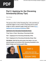 Networking Essay For Chevening Scholarship | PDF | Leadership | Essays