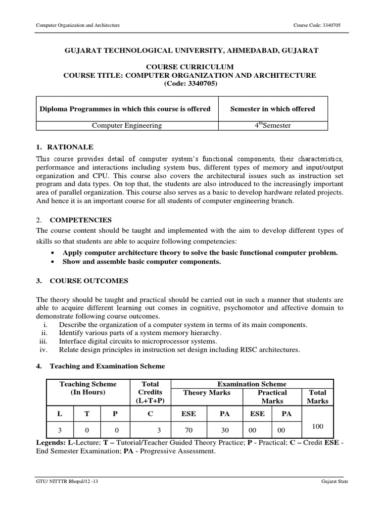 Computer Organisation and Architecture | PDF | Input/Output | Central Processing Unit