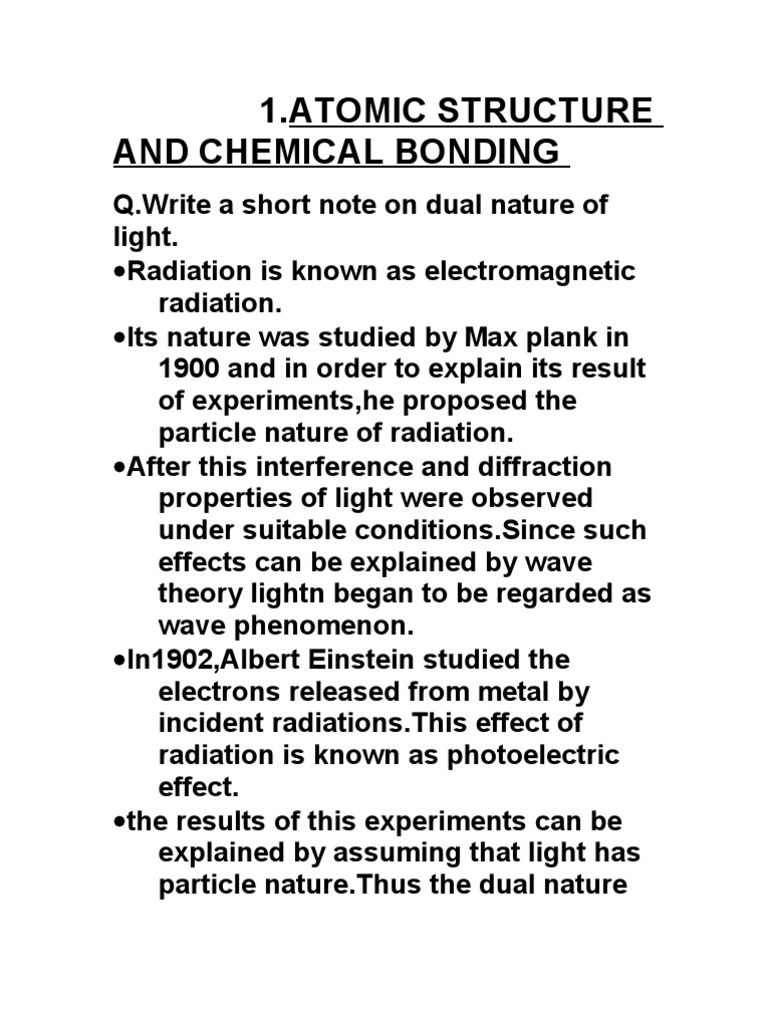 1 Atomic Structure | PDF | Social Science