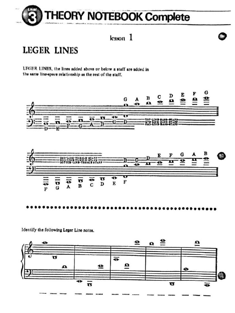 Music Theory Worksheets | PDF
