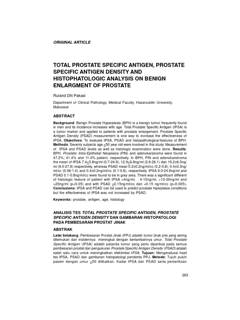 Jurnal BPH | PDF | Prostate Specific Antigen | Prostate Cancer