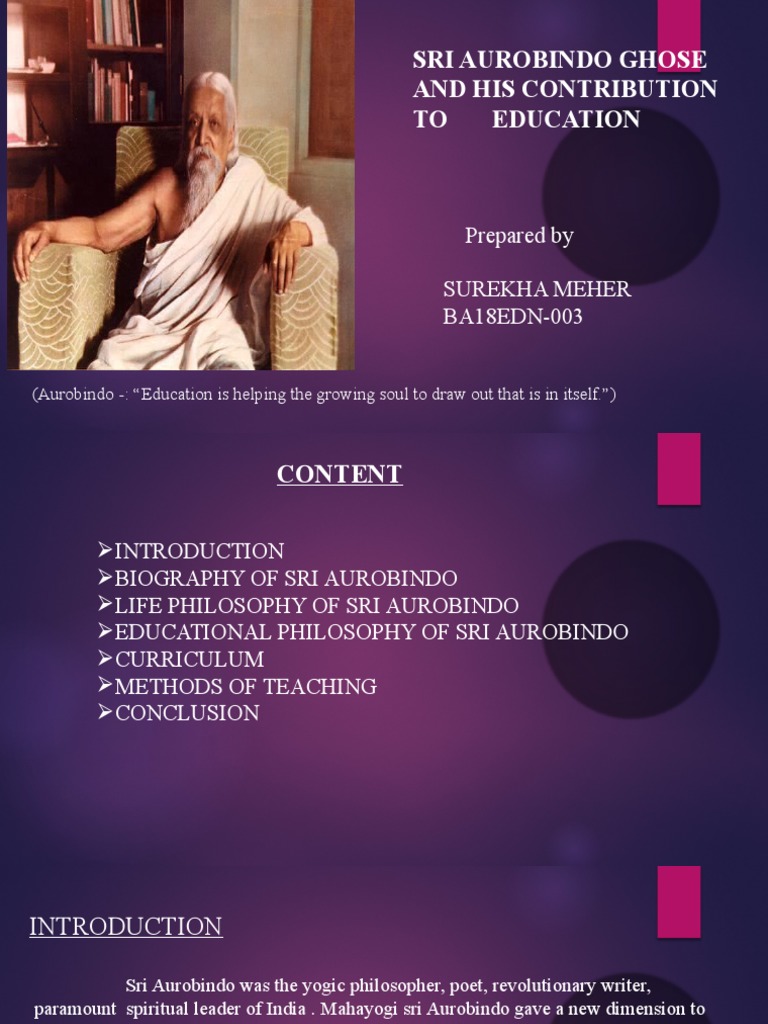 A Seminar On Sri Aurobindo | PDF | Sri Aurobindo | Spirituality