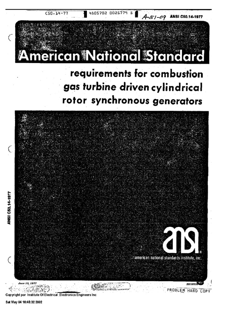 Ansi C50.14 1977 | PDF