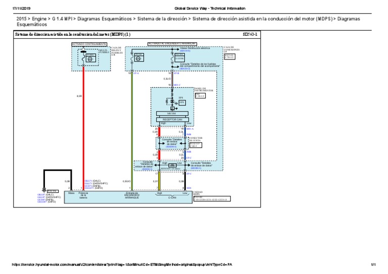 Circuito Electrico Eps Hyundai | PDF